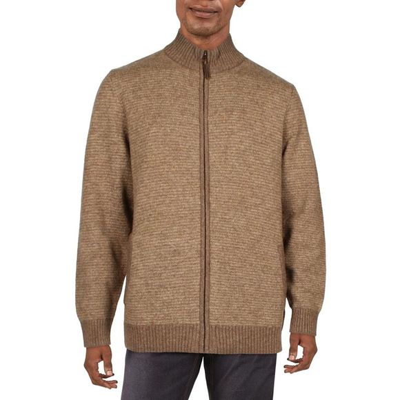 Pendleton | Sweaters | Pendleton Mens Brown Shetland Wool Long Sleeve ...